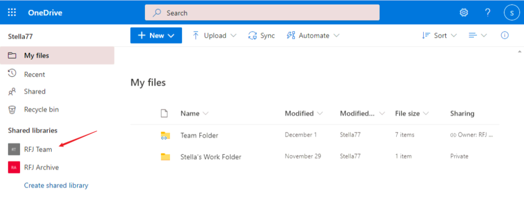 O365 File Storage – Add a Shortcut – HDF Website