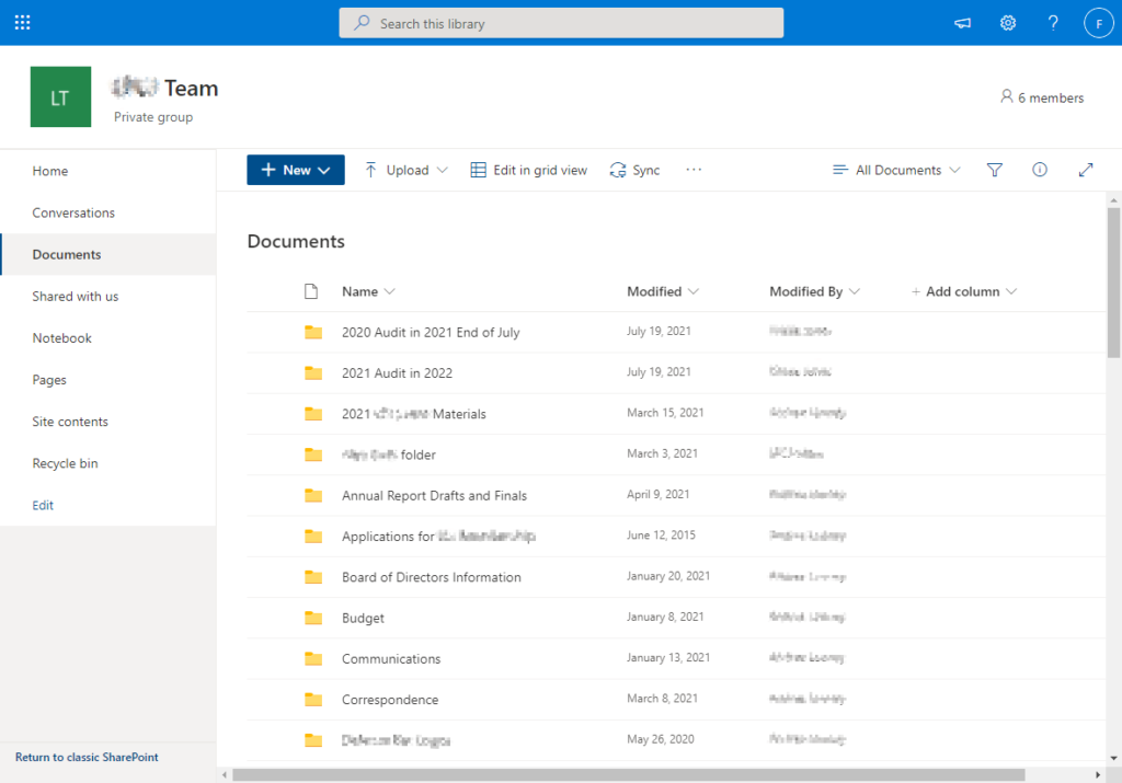 SharePoint Libraries – Receive a link to a SharePoint library – HDF Website